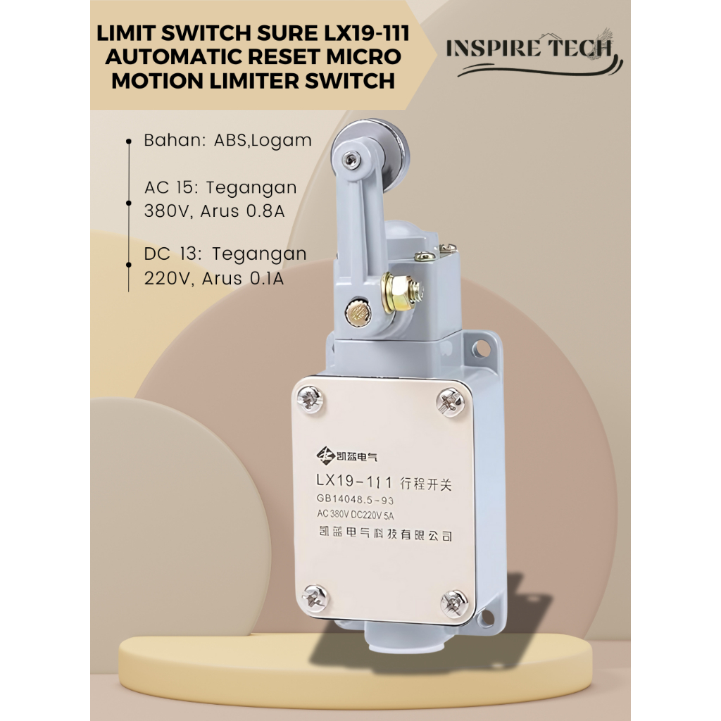 Jual LIMIT SWITCH LX19-111 SURE Automatic reset micro motion limiter ...