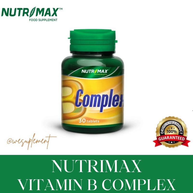 Jual NUTRIMAX VITAMIN B COMPLEX Isi 30 tablet | Shopee Indonesia