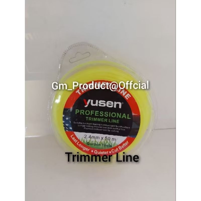 Jual TRIMMER LINE 50 METER FULL PISAU TALI POTONG RUMPUT YUSEN | Shopee ...