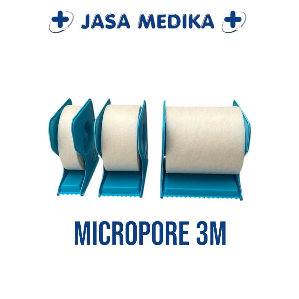 Jual Micropore 3M ukuran 0,5inch , 1inch dan 2inch || Plaster Kertas ...
