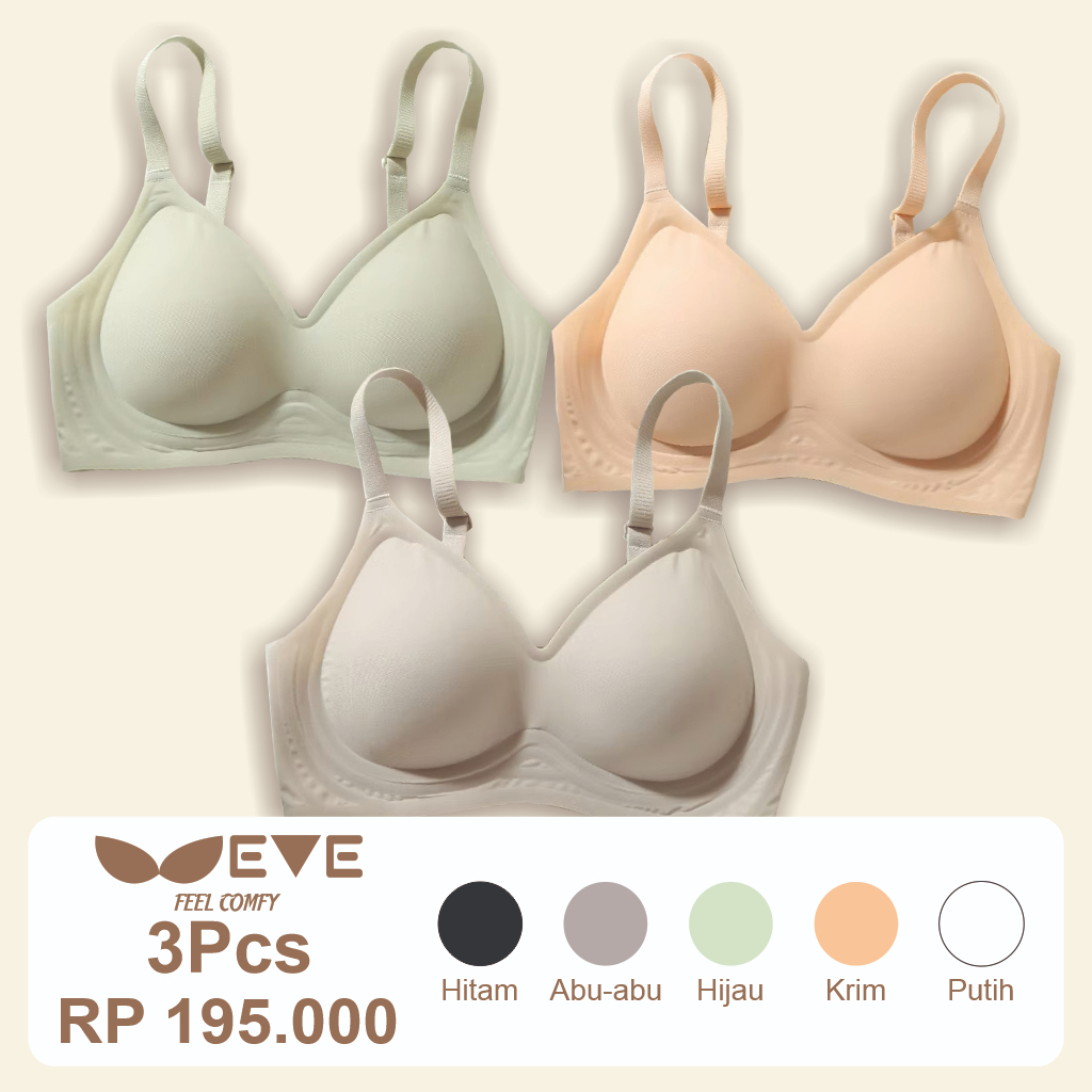 Jual WEVE - Dazzle Bra (3Pcs) Bra Seamless | Bra Tanpa Kawat | Busa Tipis Full Cup | Daily Bra ...