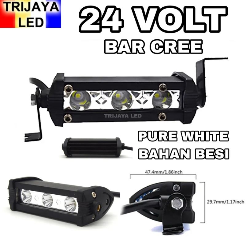 Jual Lampu LED CWL Tembak 3 Mata 24 Volt Truk Bus Canter Tronton Bar ...