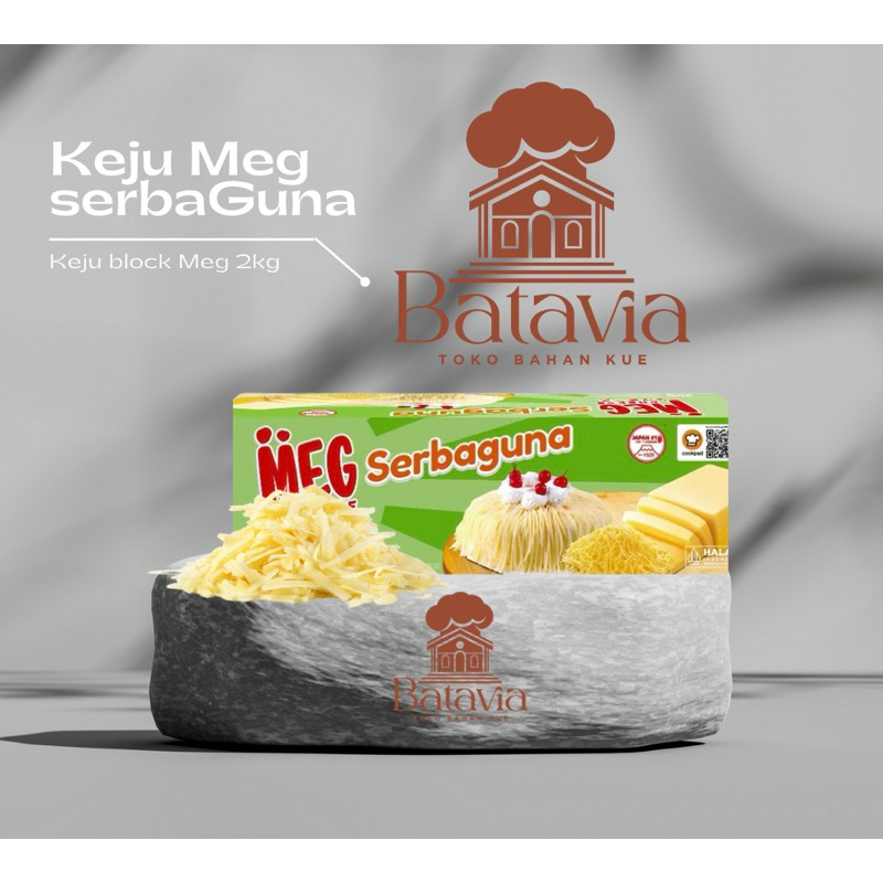 Jual Keju Meg 2 Kg Cheddar Serbaguna | Shopee Indonesia