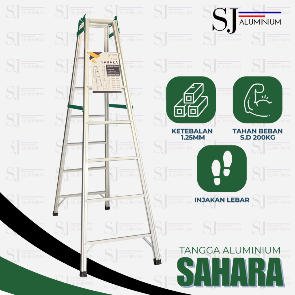 Jual [EKSPEDISI] TANGGA SAHARA - Tangga Lipat Aluminium - Tangga ...