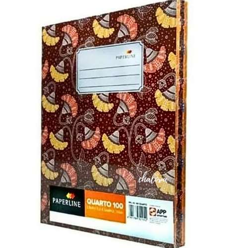 Jual [PAK] BUKU QUARTO PAPERLINE HARD COVER 100 LEMBAR / BUKU KWARTO ...