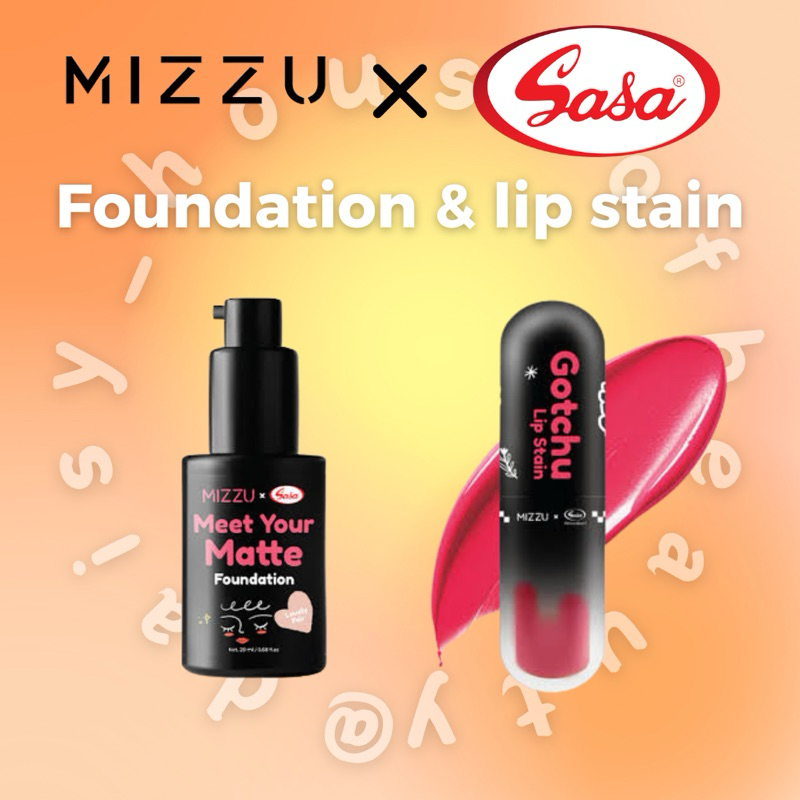 Jual Mizzu X Sasa Foundation dan Lip stain | Shopee Indonesia
