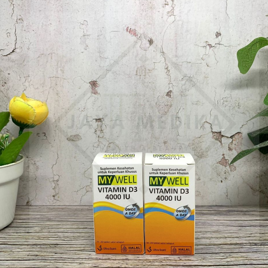 Jual Mywell D3 4000 IU Isi 20 Tablet - Suplemen Tulang & Meningkatkan ...