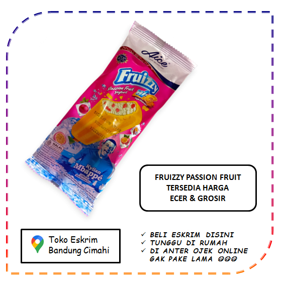 Jual Es Krim Ice Cream Eskrim Aice Fruizzy Passion Yoghurt Bandung ...