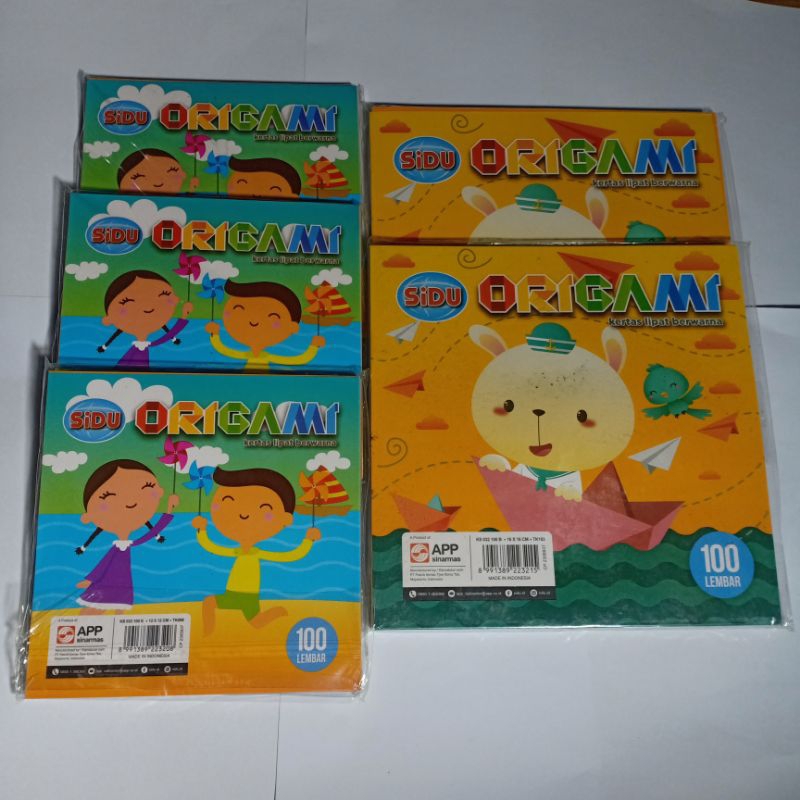 Jual Kertas Origami Lipat SIDU Besar dan Kecil | Shopee Indonesia