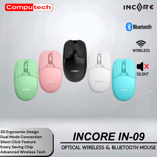 Jual INCORE Dual Connection Mouse IN-09 Silent Click - Office Mouse ...