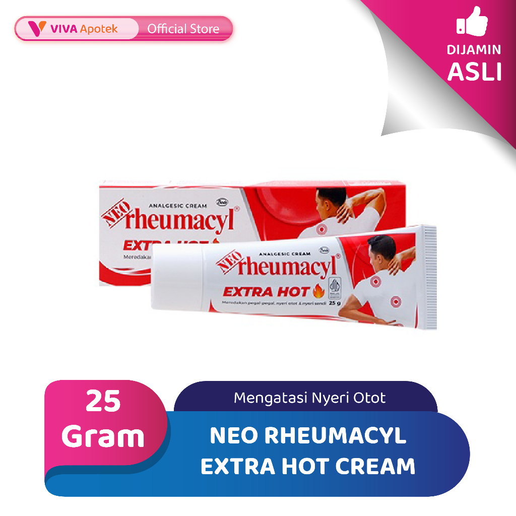 Jual Neo Rheumacyl Extra Hot Cream Mengatasi Nyeri Otot (25 Gram ...