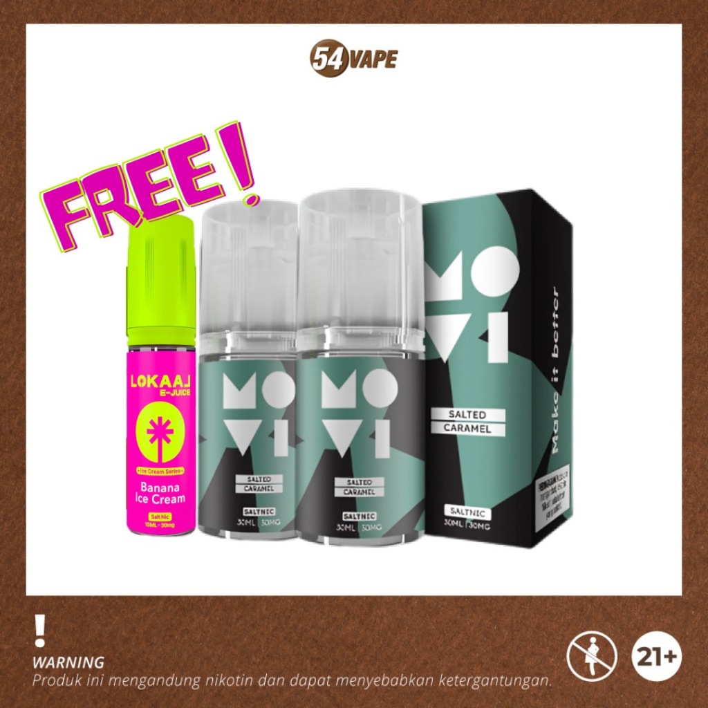 Jual Bundles Liquid Movi Salted Caramel Salt 30ml | Shopee Indonesia