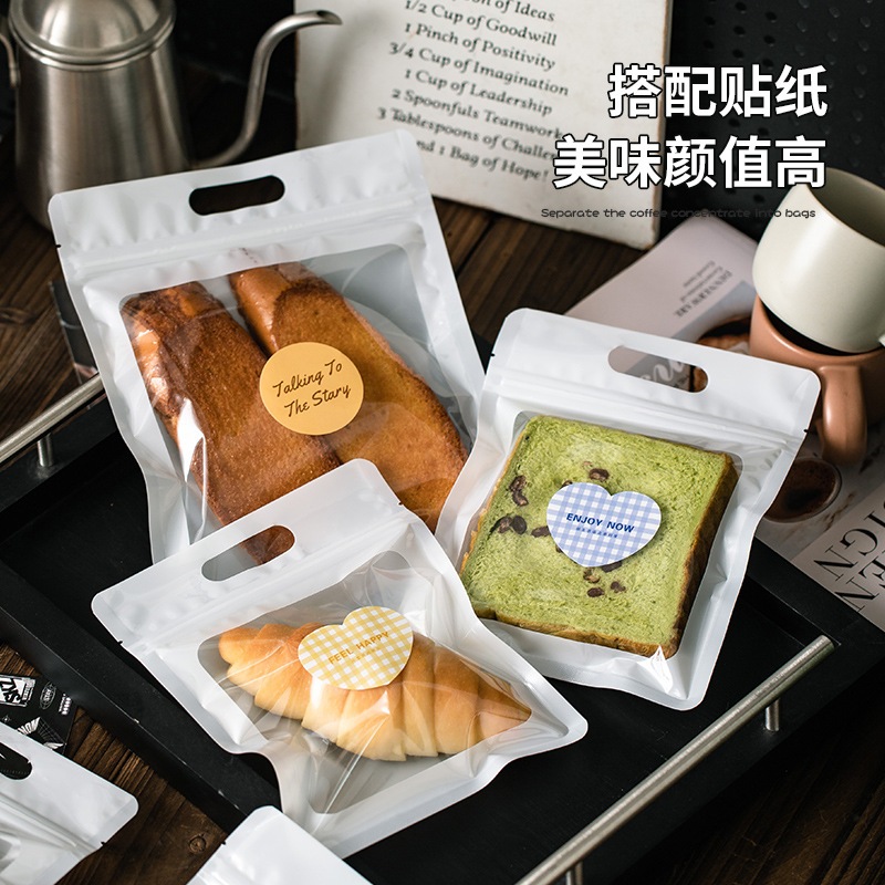 Jual Plastik Klip Roti Kue Kantong Roti Paper Bag Ziplock Toast ...