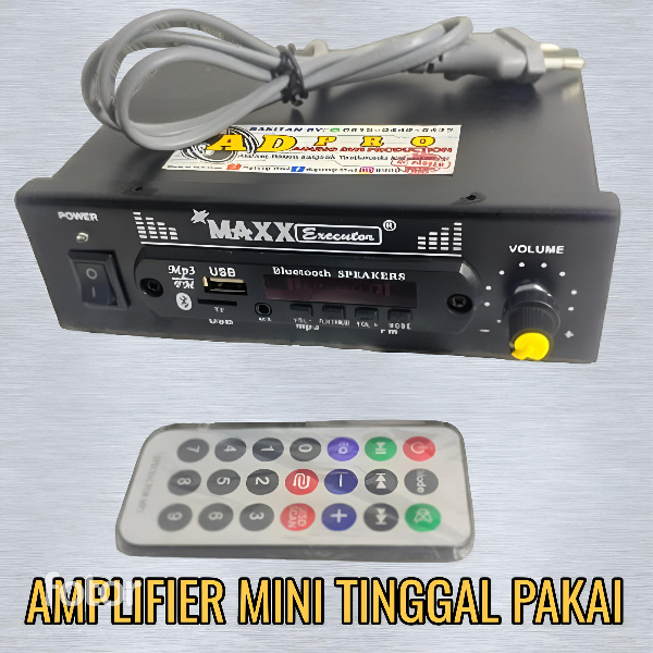 Jual Power Amplifier bluetooth radio usb langsung colok listrik ...
