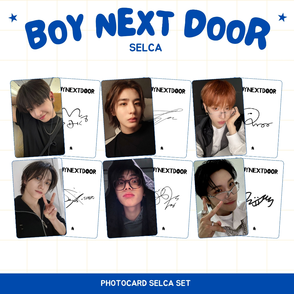 Jual PHOTOCARD BOY NEXT DOOR SELCA 2SISI (ISI 5 PCS + LAMINASI 2 SISI) TANDA TANGAN TTD KPOP ...