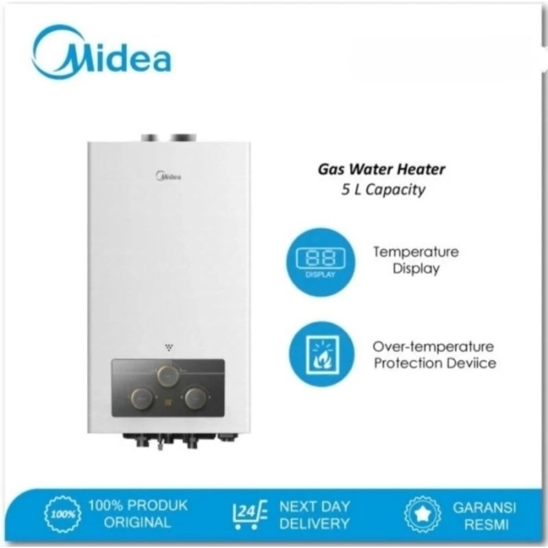 Jual Pemanas Air Gas MIDEA JSD-10 Water Heater | Shopee Indonesia