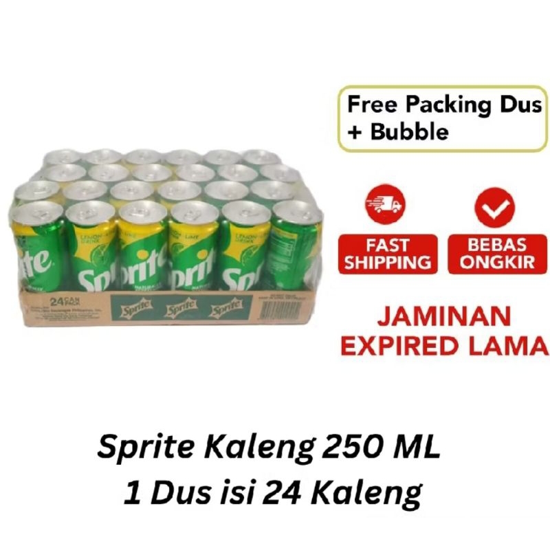 Jual sprite kaleng 1 dus 250ml isi 24 kaleng | Shopee Indonesia