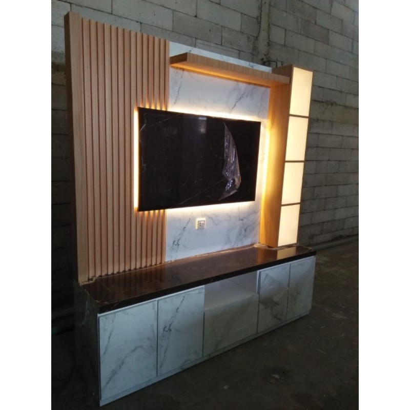 Jual BACKDROP TV LED HPL/LEMARI TV | Shopee Indonesia