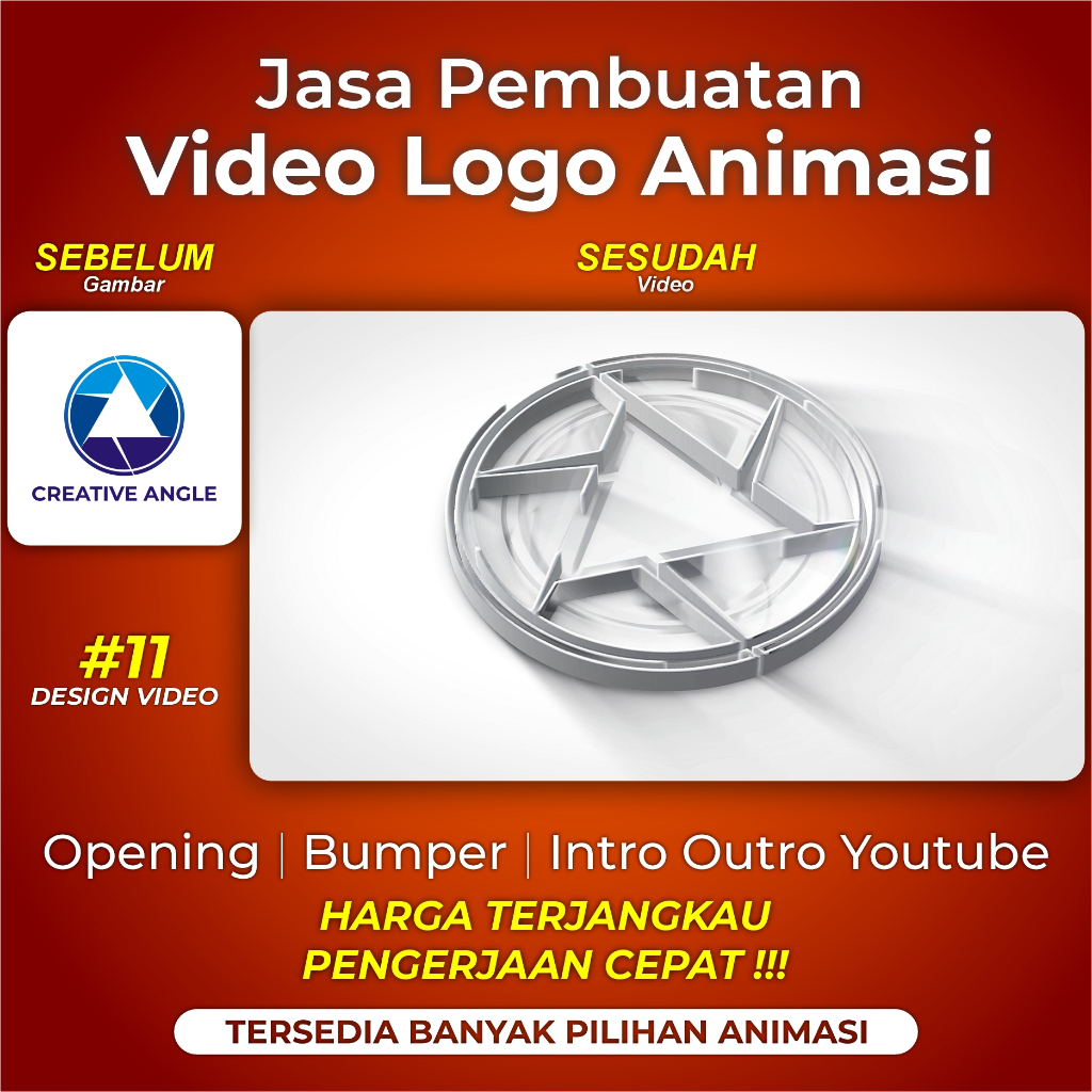Jual Jasa Pembuatan Video Animasi 3d Opening Intro Outro Logo UMKM Perusahan Organisasi Instansi ...