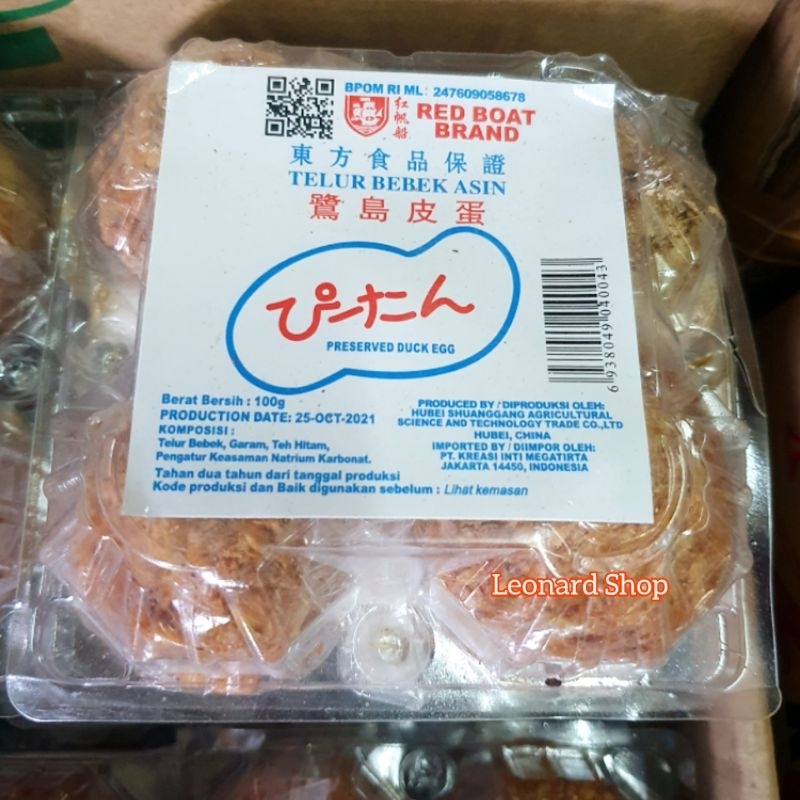 Jual Telur Pitan Asli Import Isi 4 / Century Egg Phitan Bebek Pi Dan ...