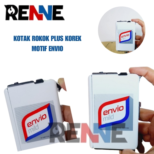 Jual KOTAK ROKOK PLUS KOREK API MOTIF ENVIO MILD | Shopee Indonesia