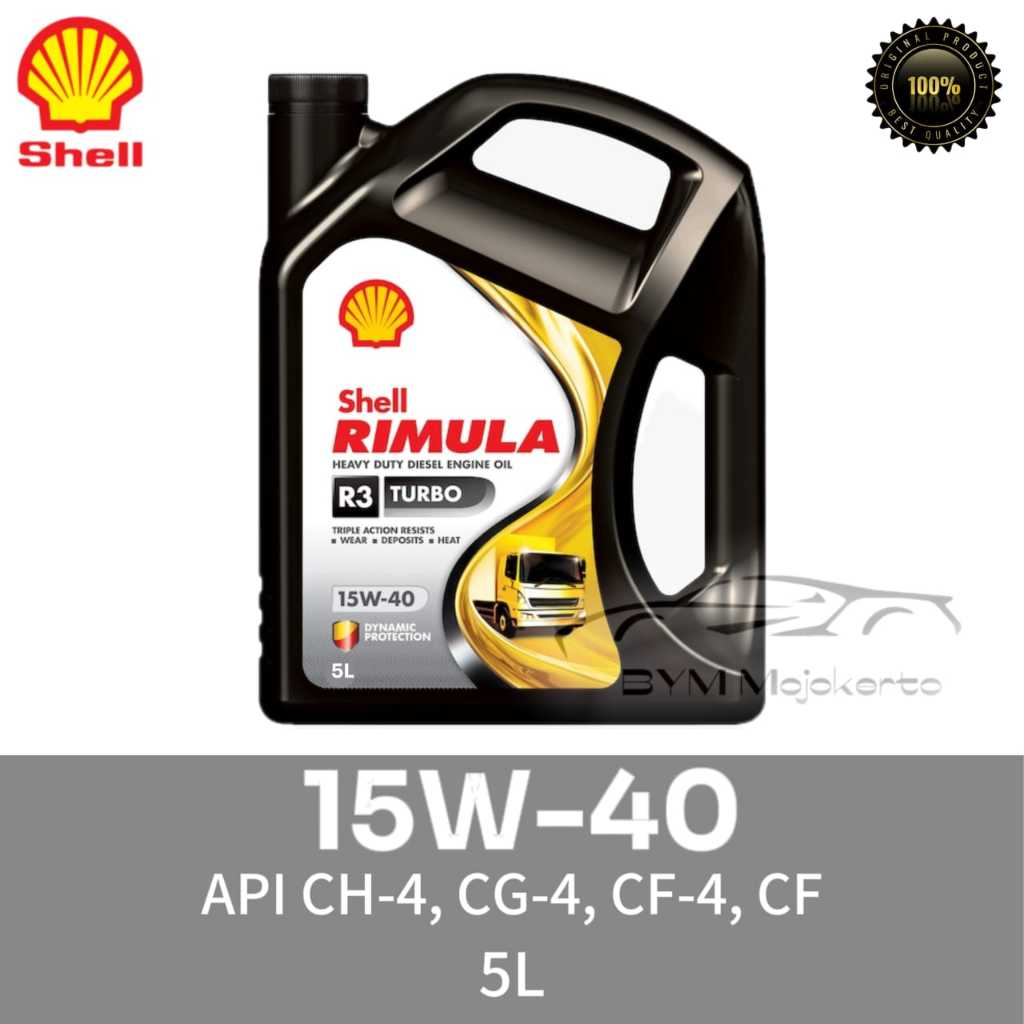 Jual OLI SHELL RIMULA LD4 / R3 TURBO SAE 15W-40 5 LITER | Shopee Indonesia