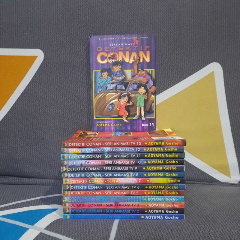 Jual Paket Komik Detektif Conan Seri Animasi TV FULL COLOR Vol 1-14 Set ...