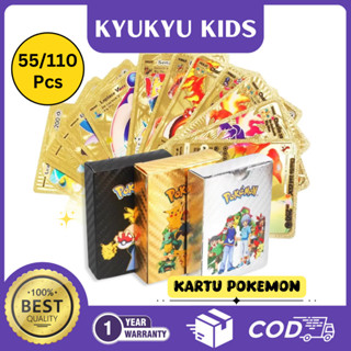 Jual Kyukyu Kids [GARANSI 1 TAHUN] 55 /110 Pcs Kartu Pokemon Black Gold Silver Pok Mon Charizard ...