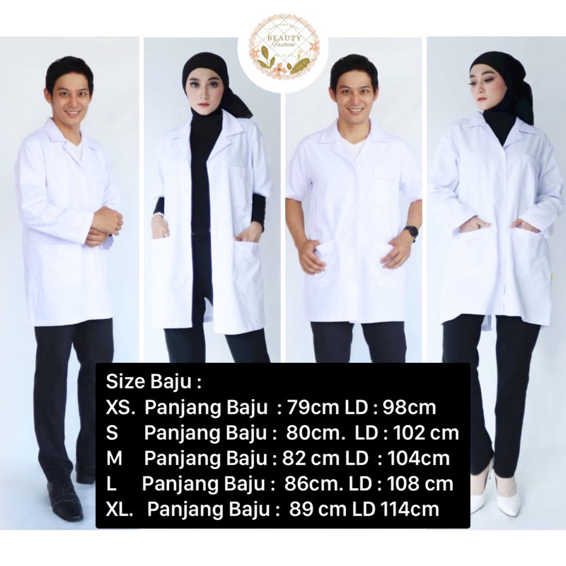 Jual Jas Lab / Baju Laboratorium - Praktikum Lengan Panjang /Pendek ...