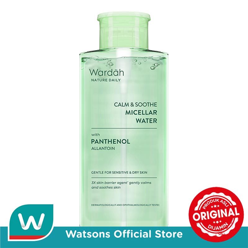 Jual Wardah Nature Daily Calm & Soothe Micellar Water 400ml | Shopee ...