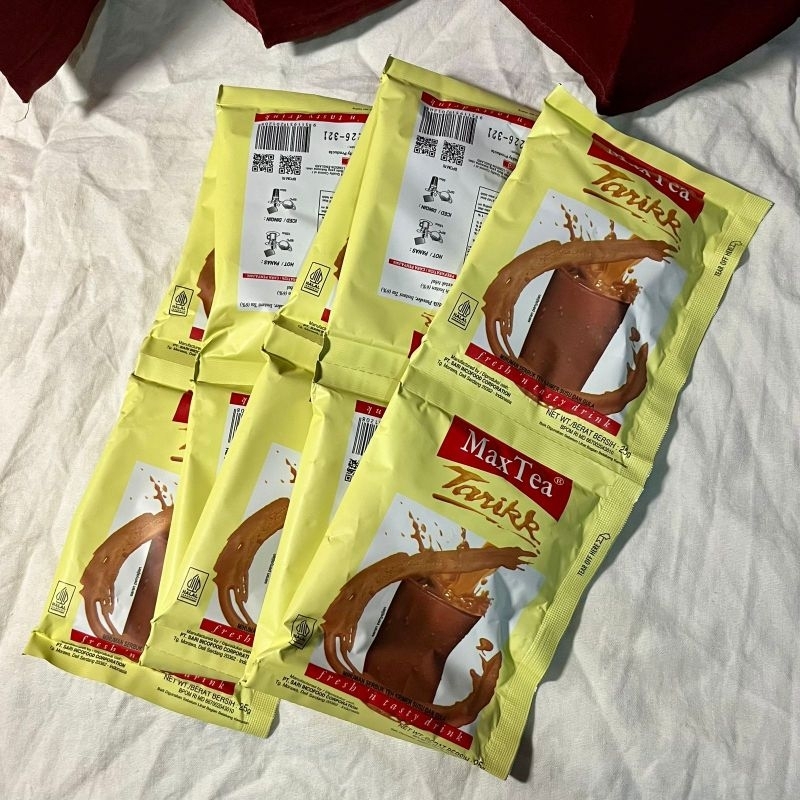 Jual MaxTea Teh Tarik Lemon Tea Renceng isi 10 sachet | Shopee Indonesia