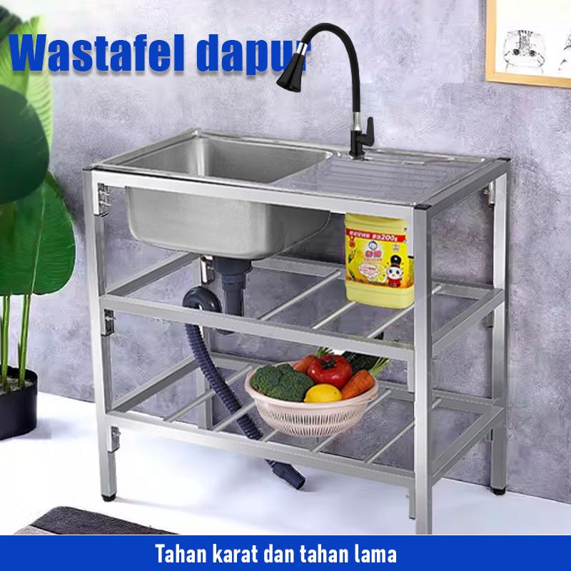 Jual 75 x 40 Cm Bak Cuci Piring Wastafel Sink Stainless Steel Dapur ...