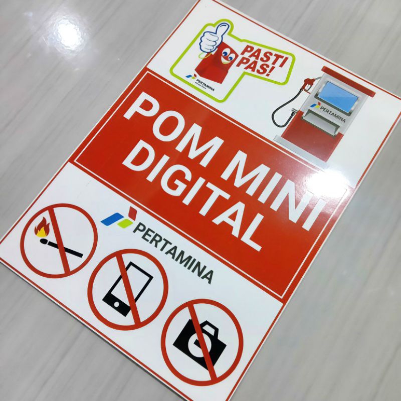 Jual stiker "POM MINI" Ukuran 20x28cm Bahan vinyl anti air sudah di ...