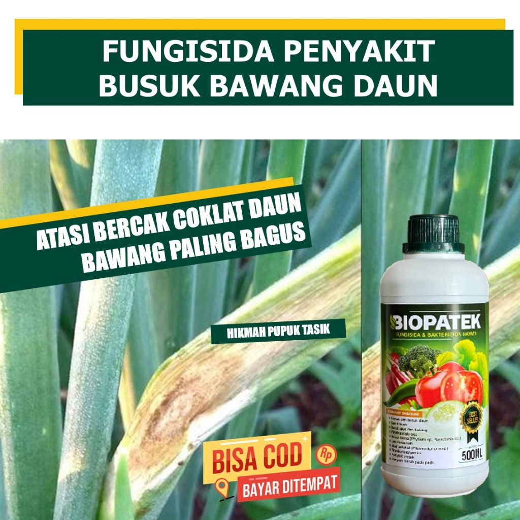 Jual PROMO FUNGISIDA PENYAKIT BUSUK/KUNING BAWANG DAUN BIOPATEK ISI 500 ...