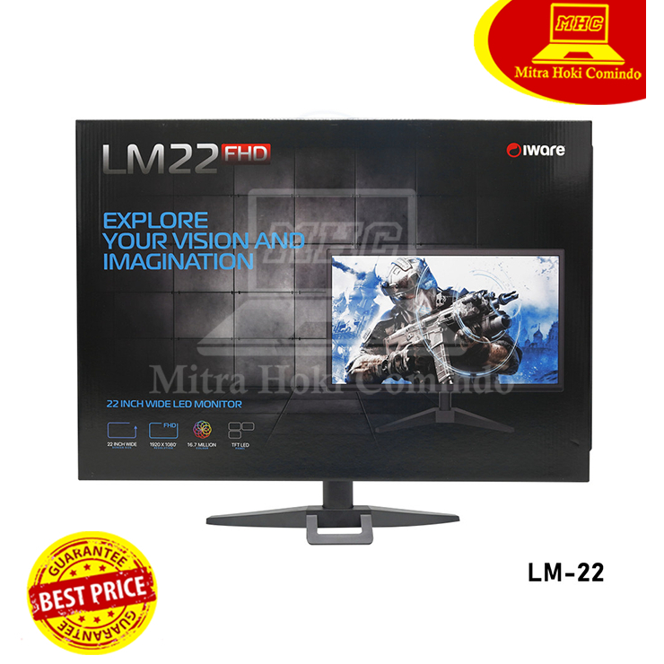 Jual LED MONITOR 22" INCH IWARE 22HD HDMI/VGA | Shopee Indonesia
