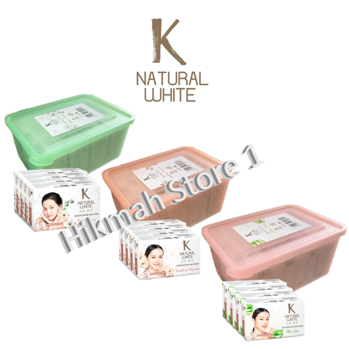 Jual K Natural Barsoap Sabun Mandi Batang 85gr x 4pcs Bonus Canister ...