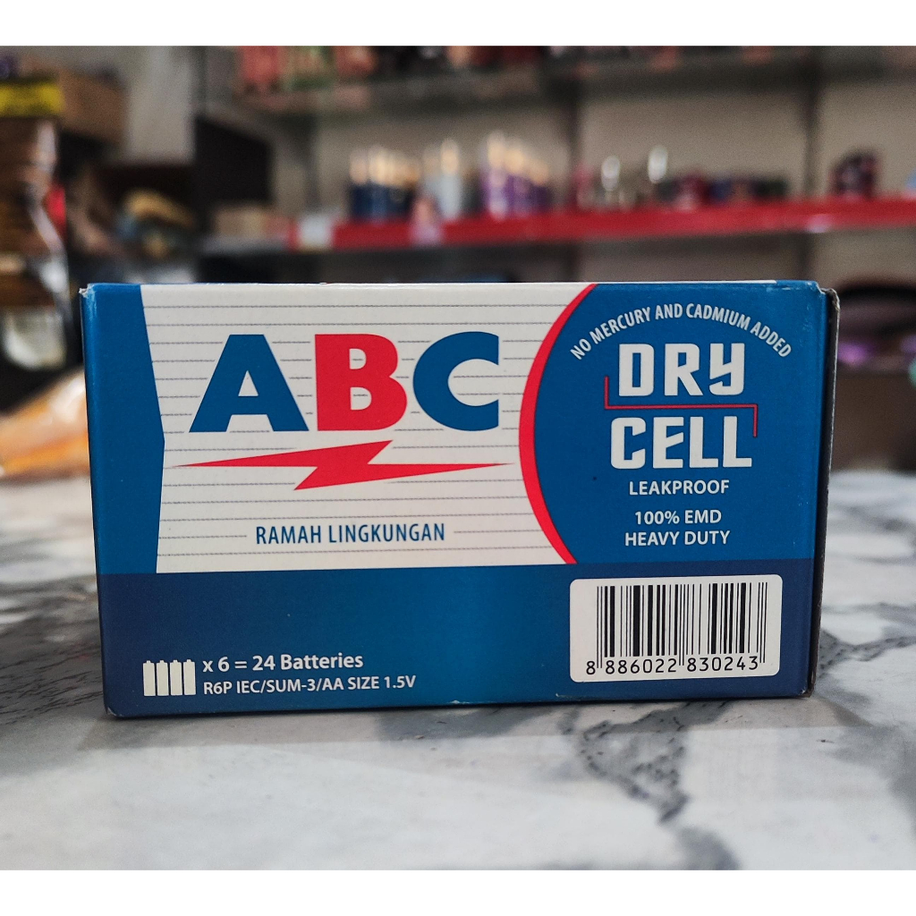 Jual 1 Box ABC Baterai Biru Dry Cell 1.5V AA Battery Isi 24pcs | Shopee ...