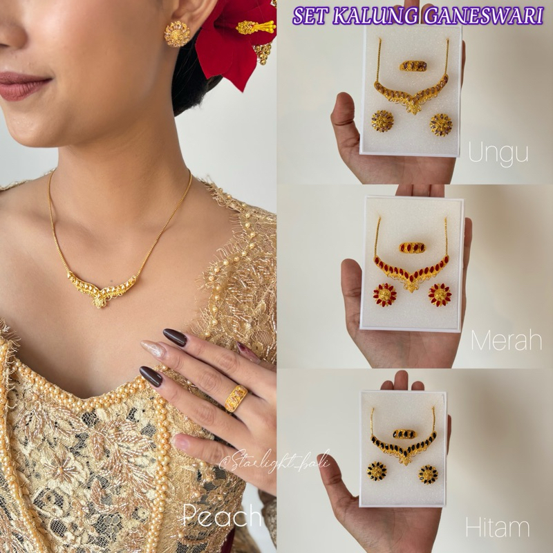 Jual STARLIGHT BALI - Set Kalung Ganeswari Permata/Kalung/Aksesoris ...