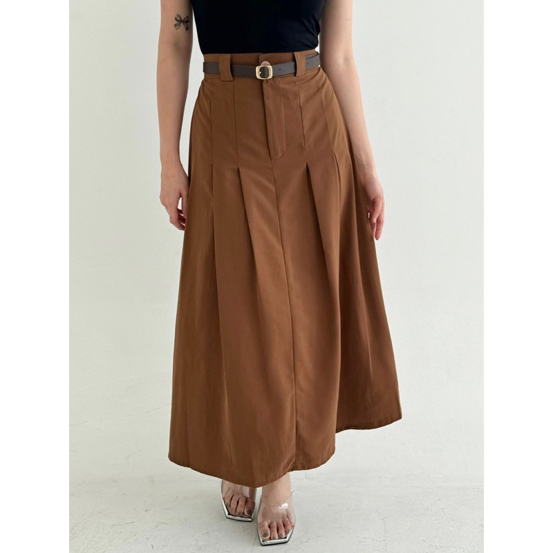 Jual WEAR.UPPA - Vintage Skirt + Belt | Rok korean style | Rok kembang ...