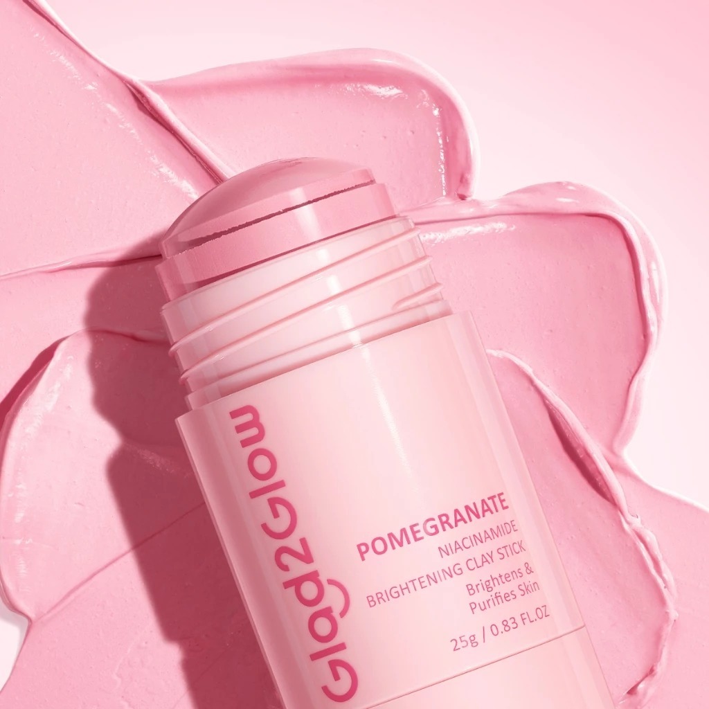 Jual Glad2Glow Pomegranate Clay Stick Niacinamide Brightening | Shopee Indonesia