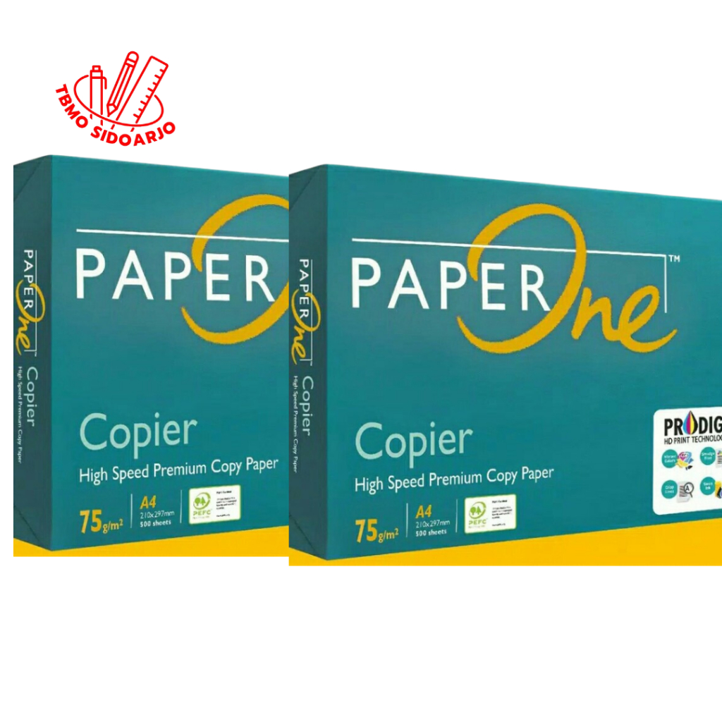 Jual TBMO Kertas HVS / Kertas Fotocopy 75 A4 Paperone 1 RIM 500 LEMBAR | Shopee Indonesia