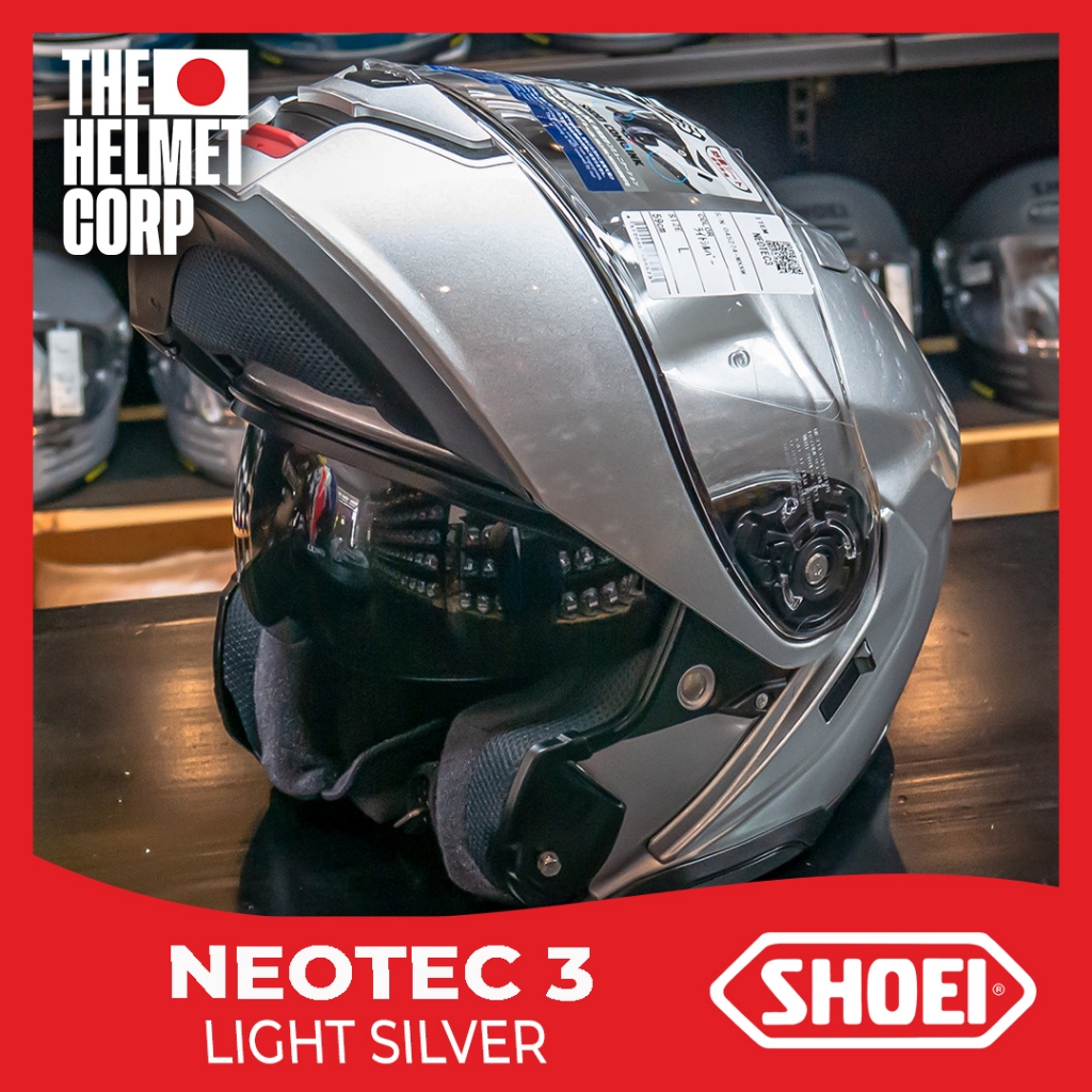 Jual HELM SHOEI NEOTEC 3 LIGHT SILVER MODULAR HELMET NEOTEC 3 LIGHT ...