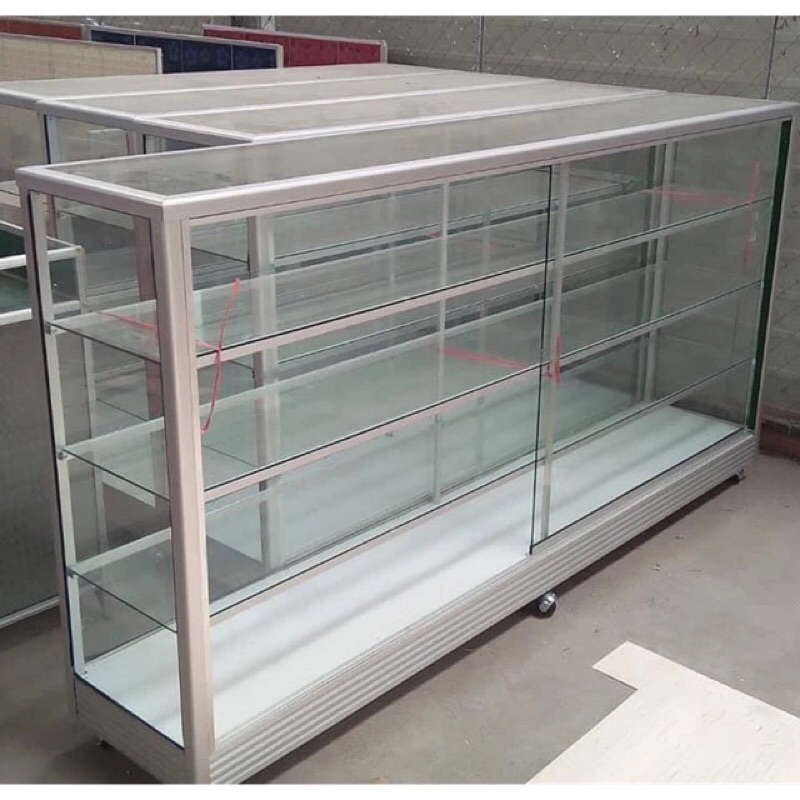 Jual etalase 150cm 3susun kaca 5” anti rayap cocok untuk warung dan ...