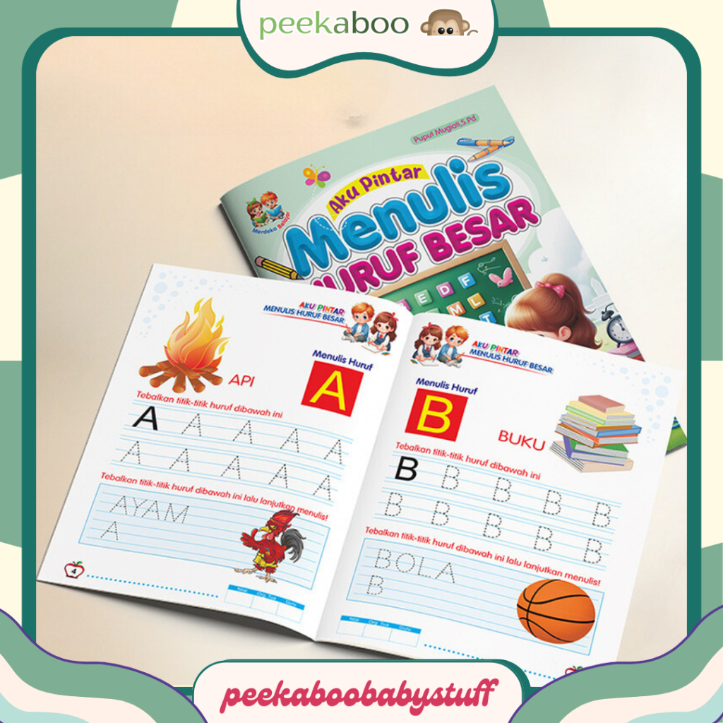 Jual BUKU PAUD ANAK PRA SD - AKU PINTAR MENULIS HURUF BESAR PAUD ...