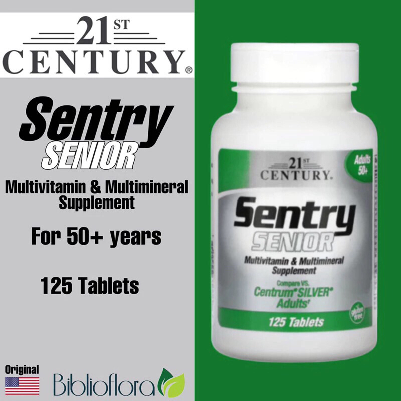 Jual 21st Century Sentry Senior 50 Plus Multivitamin Minerals 125 ...