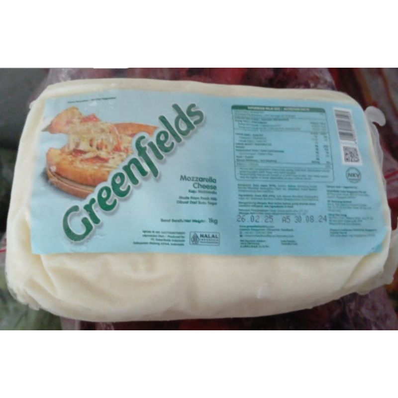 Jual KEJU MOZARELLA GREENFIELDS 1KG | Shopee Indonesia