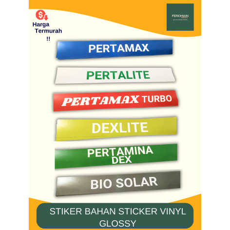 Jual STICKER PRODUK DISPENSER SPBU - STIKER PERTAMAX, PERTALITE DLL ...