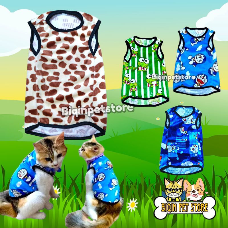 Jual baju kucing anjing kecil musang motif | Shopee Indonesia