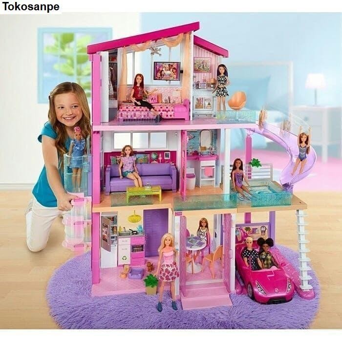 Jual Barbie Dream House Rumah rumahan Berbi Berbie barbi tingkat ori ...