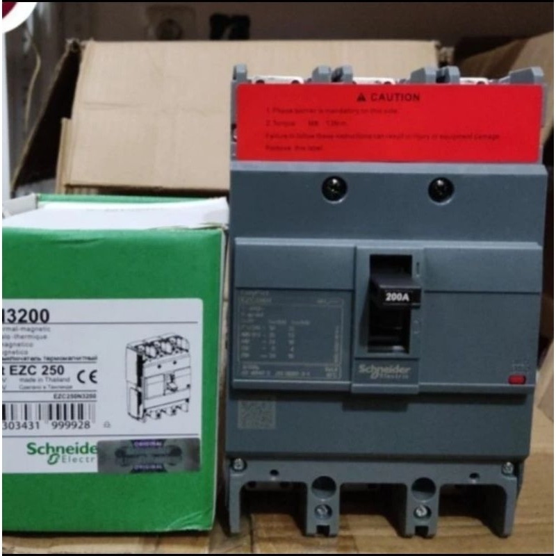 Jual Mccb 3phase schneider ezc 250n 25ka 125a,160a,200a,250a | Shopee Indonesia